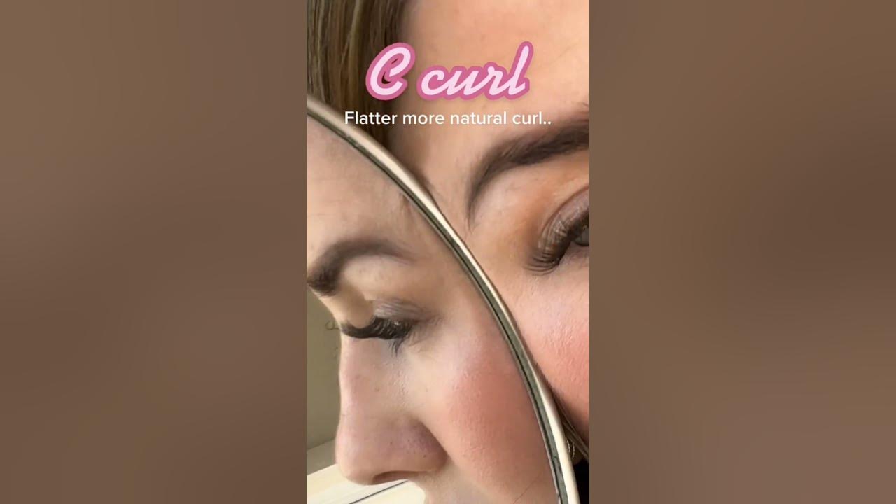 C curl vs d curl lash #lashextensions #tips #lashes #viral #lashartist #lashsupplies #lavislash ...