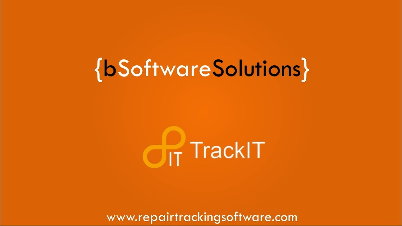 TrackIT - Repair Tracking Software - YouTube