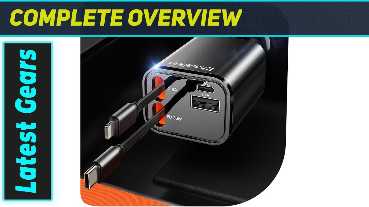 Best Compact Car Charger? HATALKIN 4-in-1 Retractable Charger - YouTube