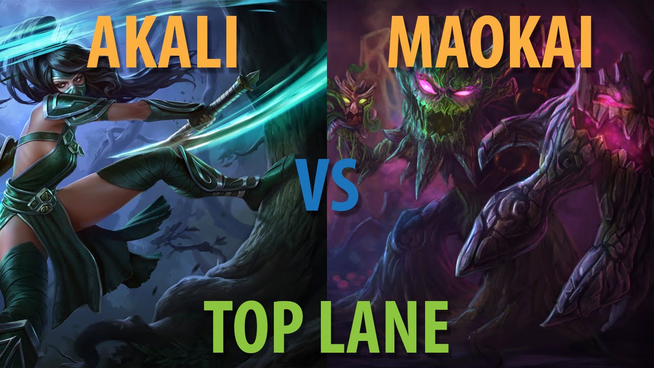 Akali vs Maokai top lane - Season 4 - Victory - League of Legends ...