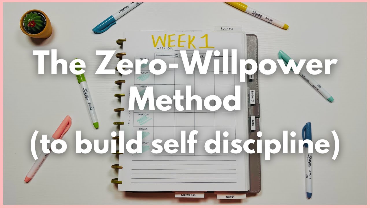 The Zero Willpower Method - How to Use Your Planner To Develop Self Discipline | Functional ...