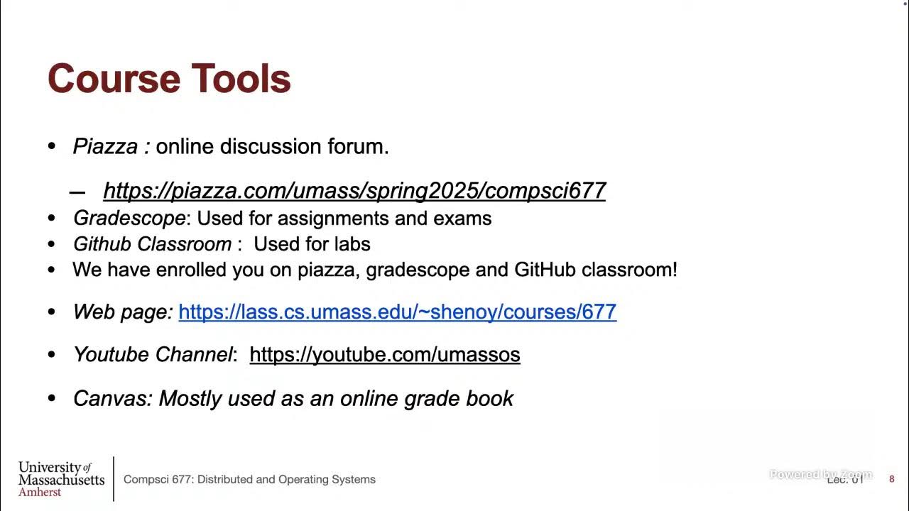 UMass CS677 (Spring'25) - Lecture 01 - Introduction to Distributed Systems - YouTube