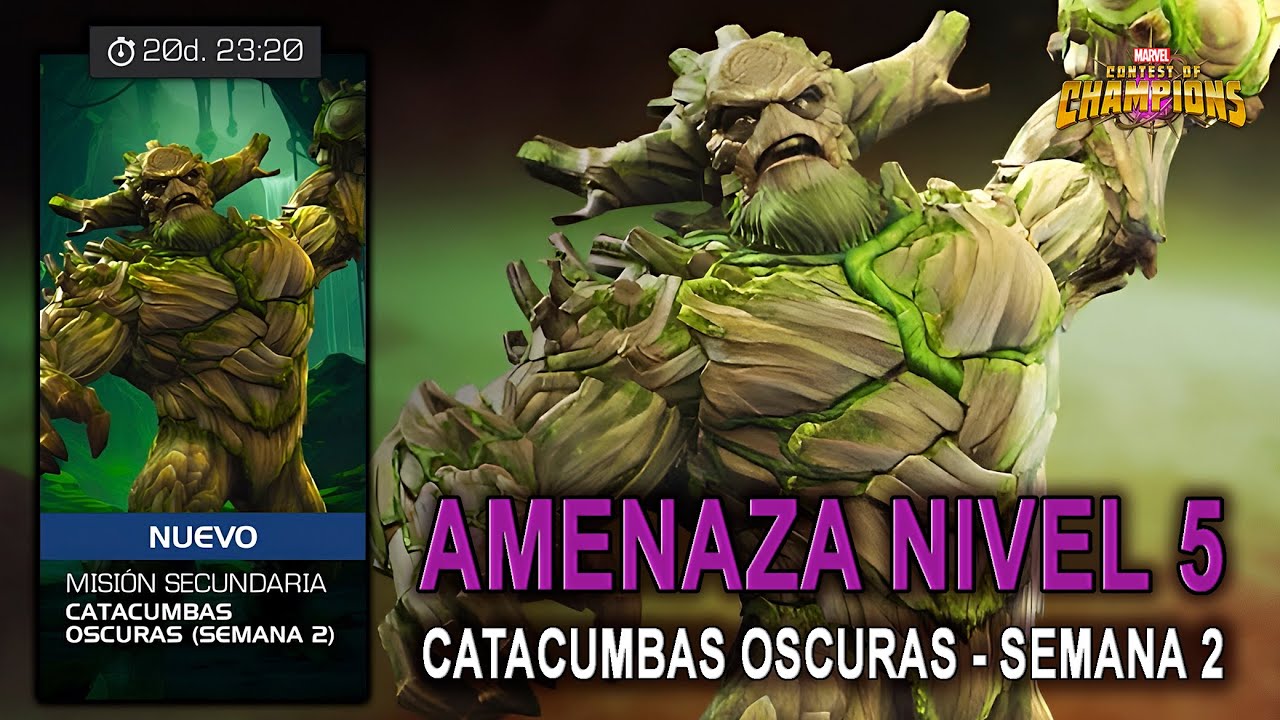 Catacumbas Oscuras AMENAZA NIVEL 5 | Semana 2 | Boss King Groot ...