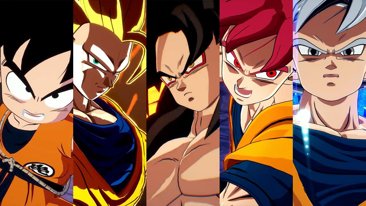 Goku All Forms And Transformations Goku All Transformations 4K Edit