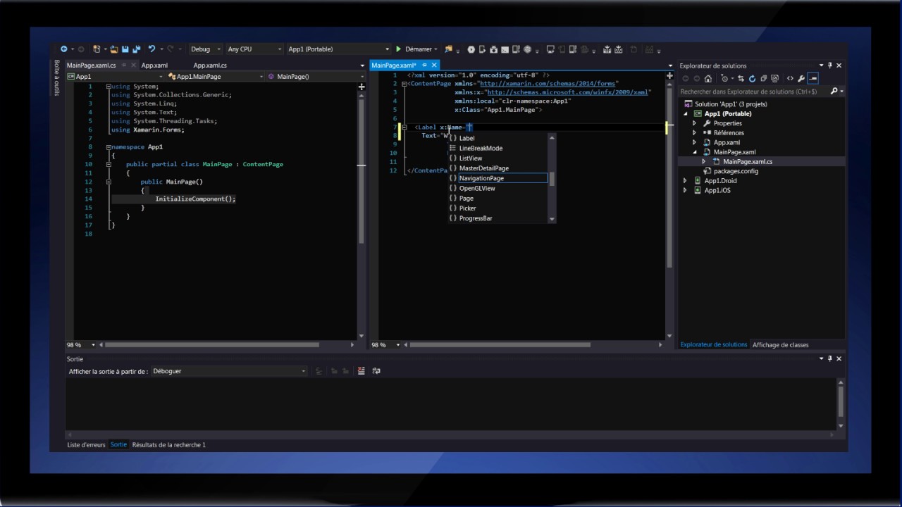 Développement Xamarin Youtube