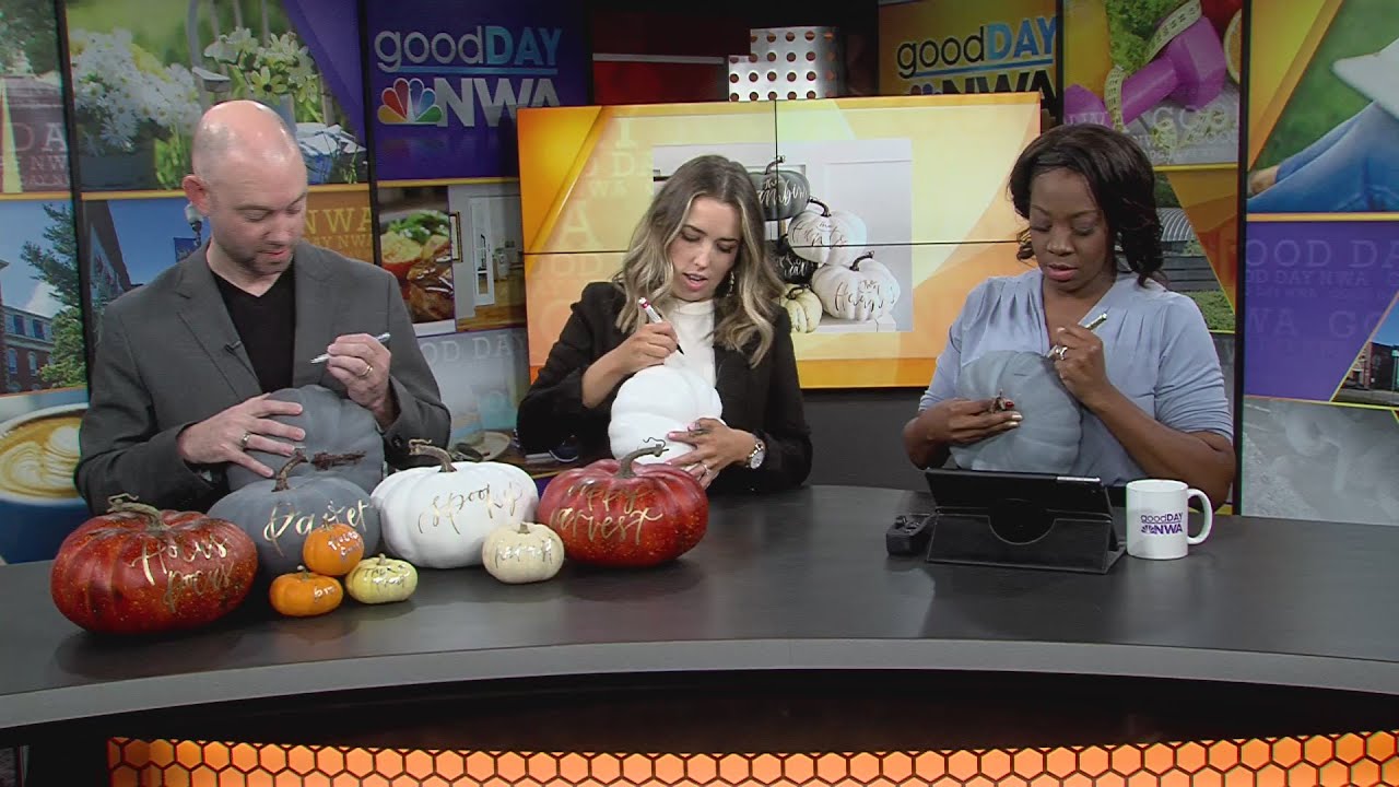 Good Day NWA: Pumpkin Lettering with Meredith Wheeler - YouTube