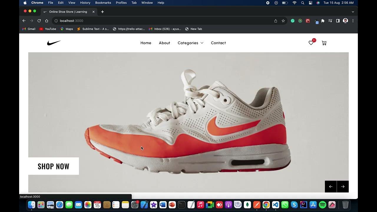 Nike Shoe Store Clone Using Next js || Tailwind CSS || Strapi CMS || Payment Gateway Part 03 ...
