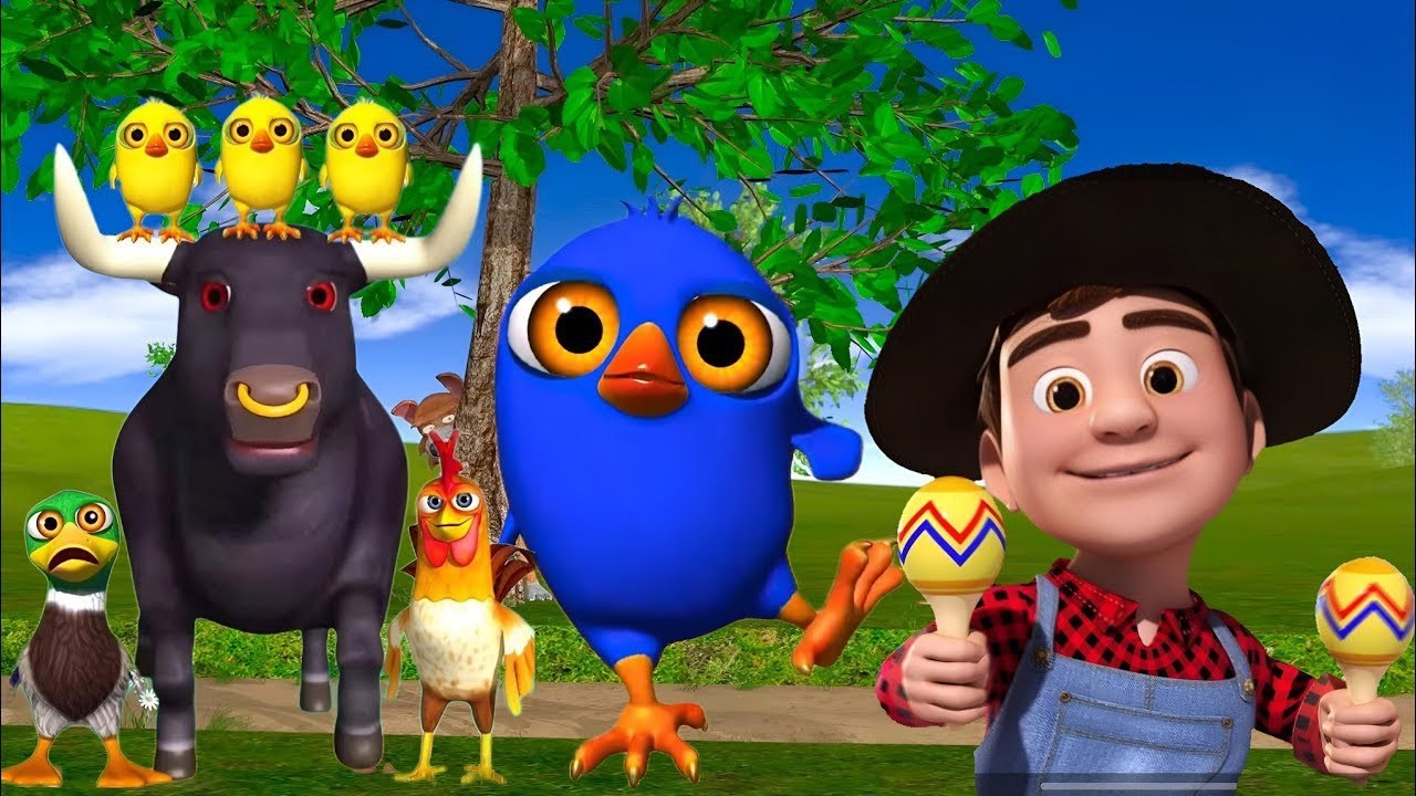 El Pollito Pío 3d - El Toro y Tractor - Canciones de la Granja de Zenón ...