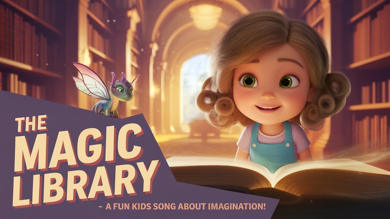 "The Magic Library" - A Fun Kids Song About Imagination! | Kids Song ...