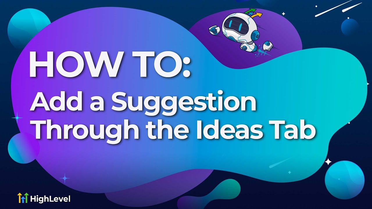 How to Add a Suggestion Through the Ideas Tab - YouTube