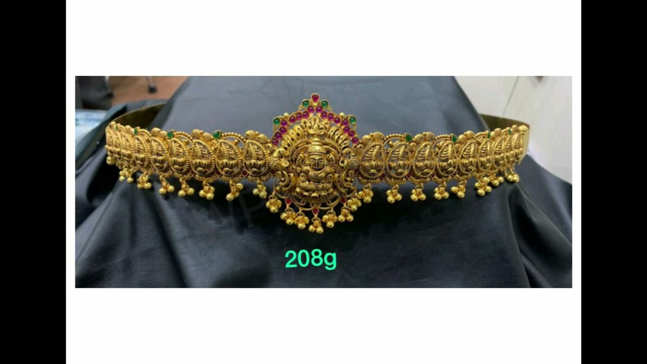 9.Silver ottiyanam design/Silver vaddanam design with weight | Pure 92. ...