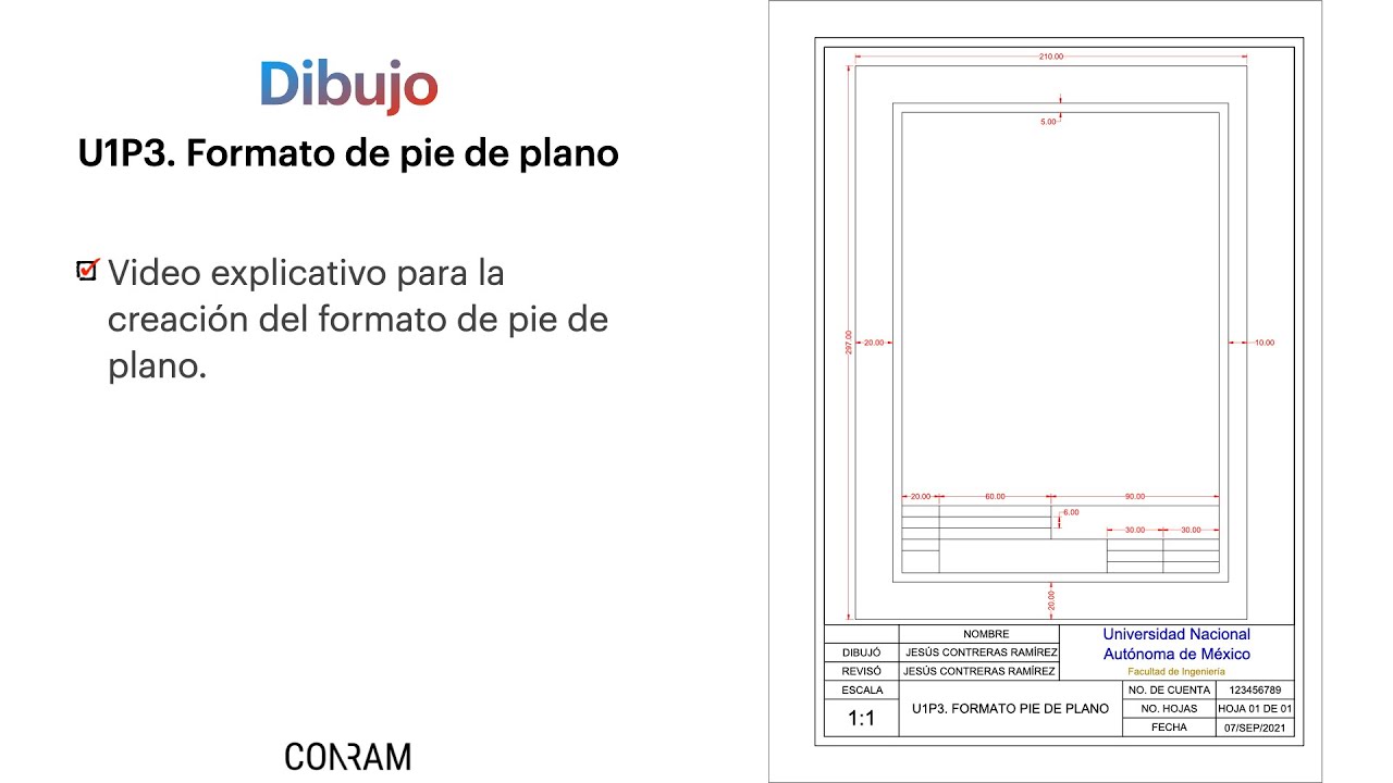 001 Formato de pie de plano tamaño A4 (210x297 mm) - YouTube