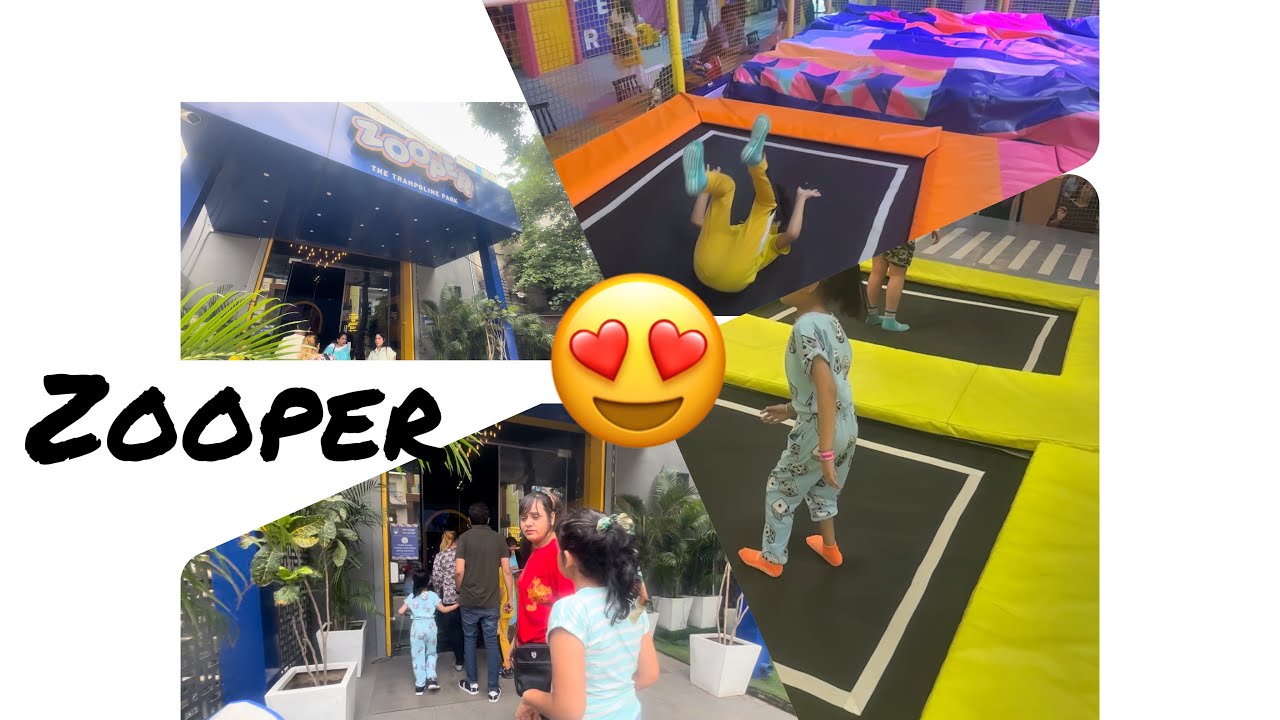 Zooper trampoline park in Delhi NCR/Gurgaon/bachon ne aj bhot enjoy ...
