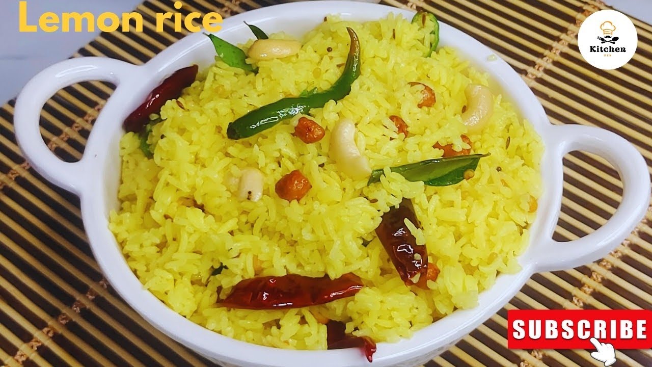 Lemon Rice|Quick & Delicious| South Indian Recipe|Lemon Pulihora| Nimbu ...