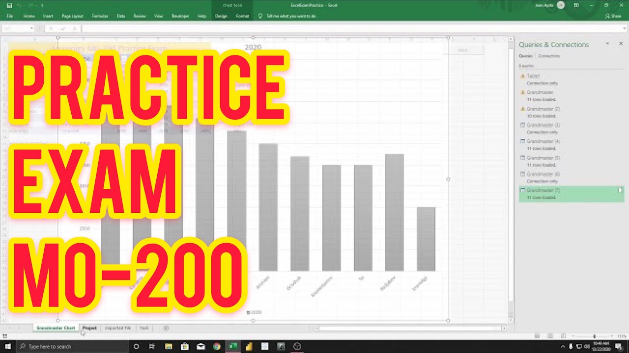 Excel 2019 MO 200 Practice Exam Ep 1 YouTube excel-2019-mo-200-practice-exam-ep-1-youtube
