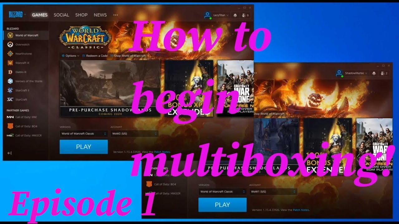 So you've decided to multibox World of Warcraft - how to get started ...