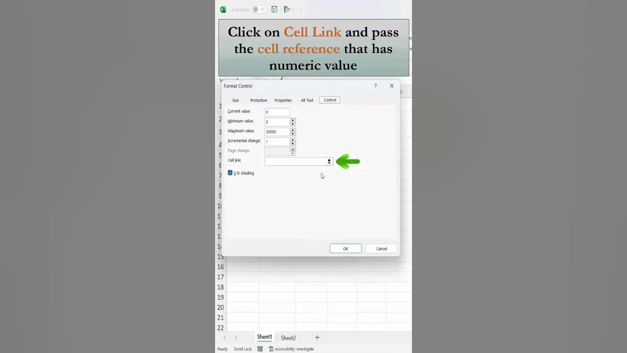 How to Use a Spin Button in Excel - YouTube