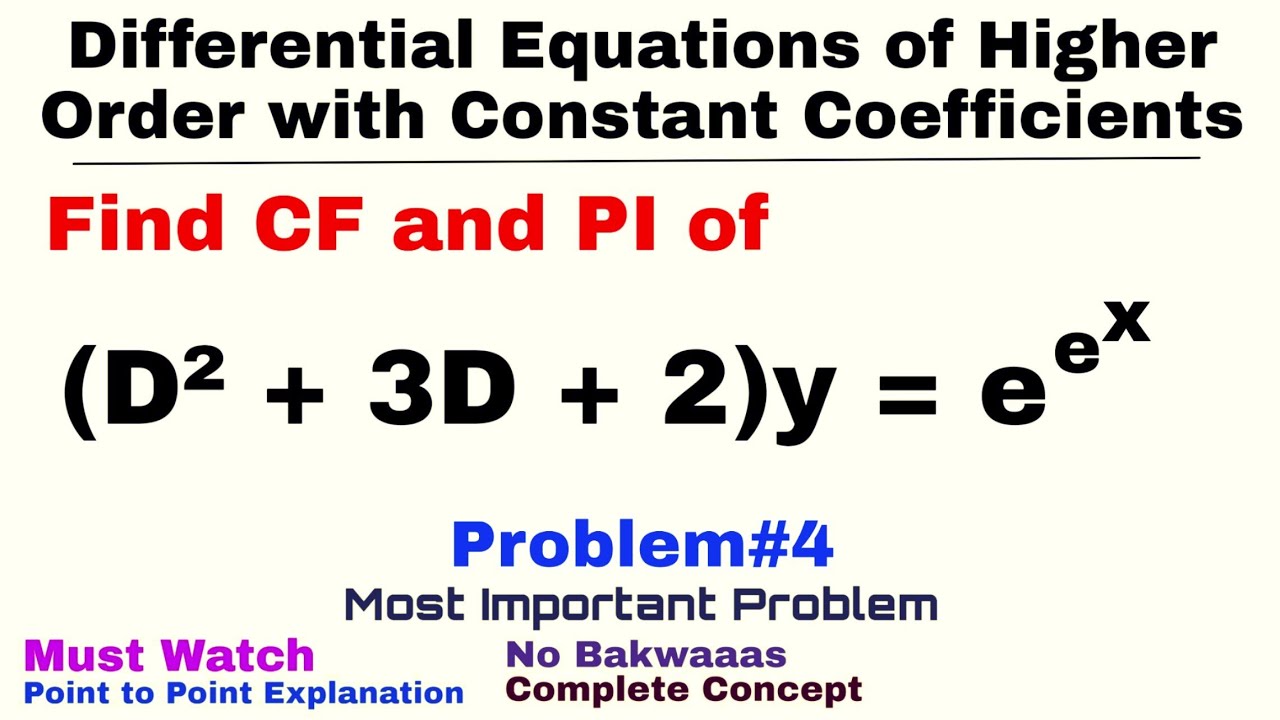 14. CF and PI | Complete Concept & Problem#4 |Most Important ...