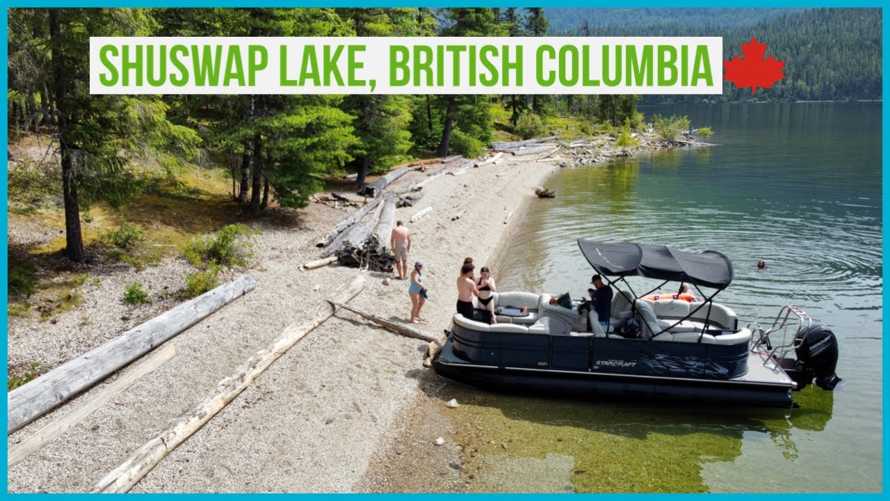Rented a Pontoon Boat on Shuswap Lake, British Columbia 🇨🇦 - YouTube