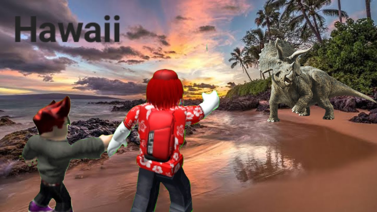 Going to Hawaii to see dinosaurs in my roblox avatar (ft ...