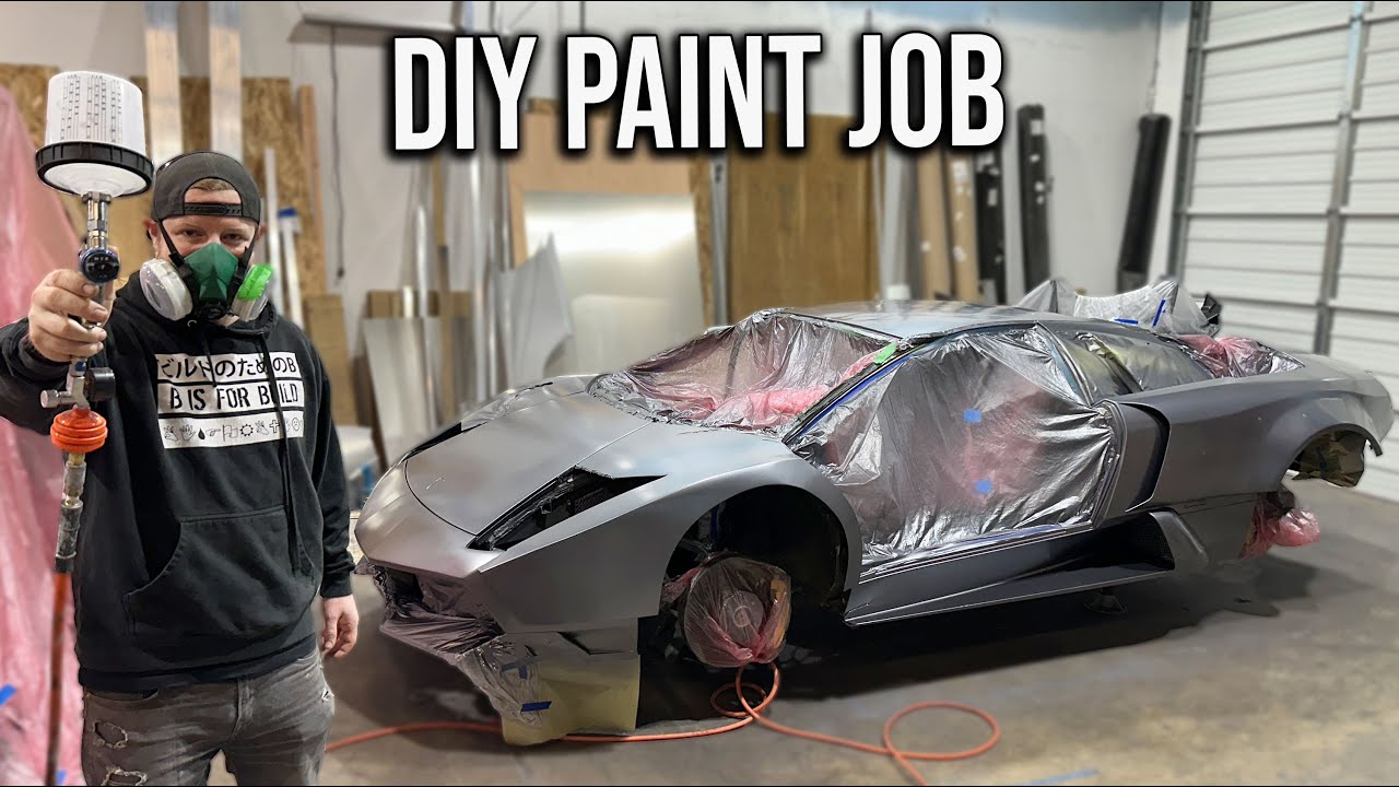 Doing a DIY Paint Job On My Lamborghini Murcielago Just Days Before ...