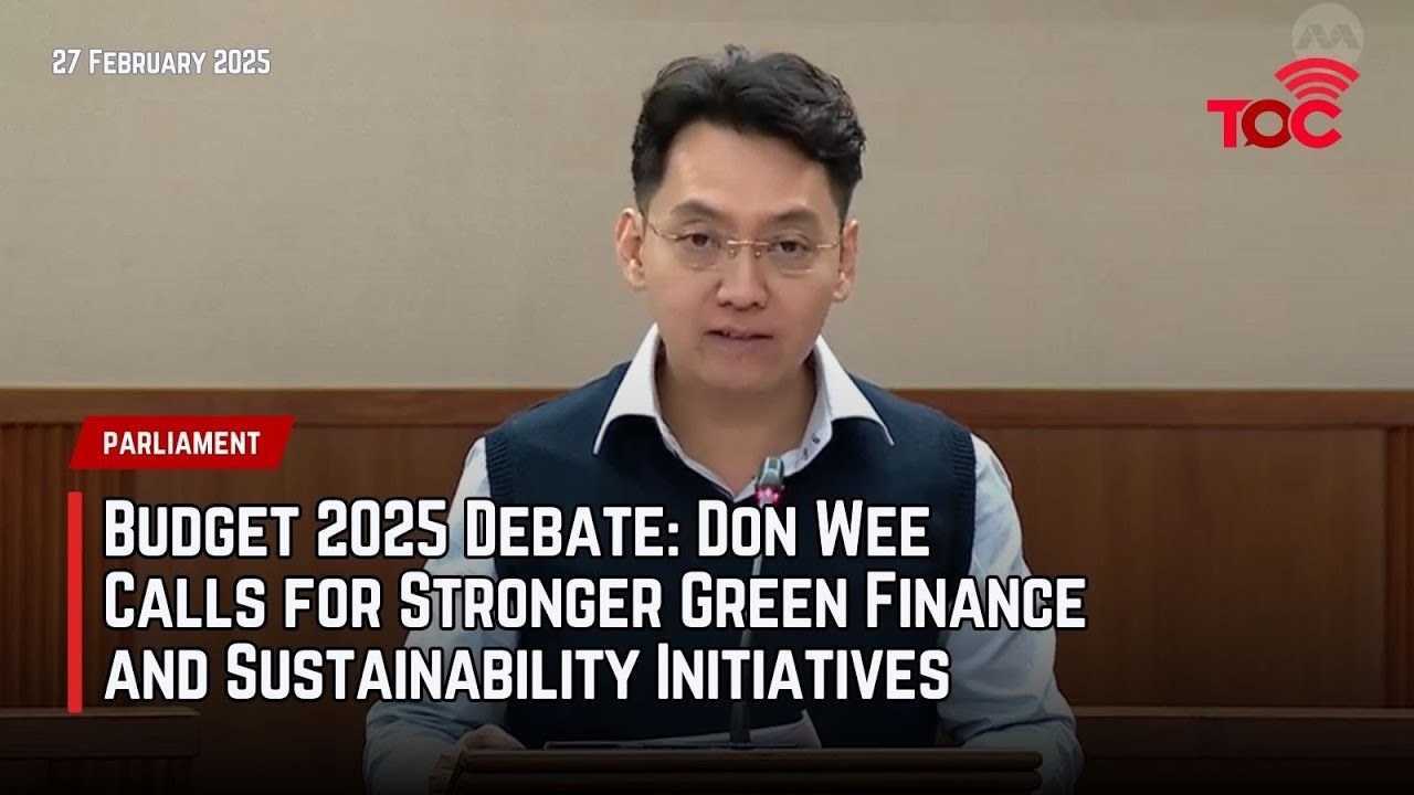 Budget 2025 Debate: Don Wee Calls for Stronger Green Finance and ...