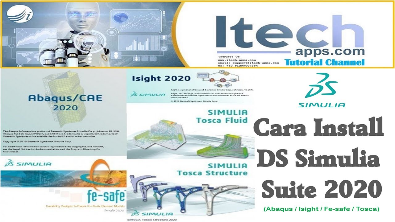 Cara Install DS Simulia Suite 2020 - YouTube