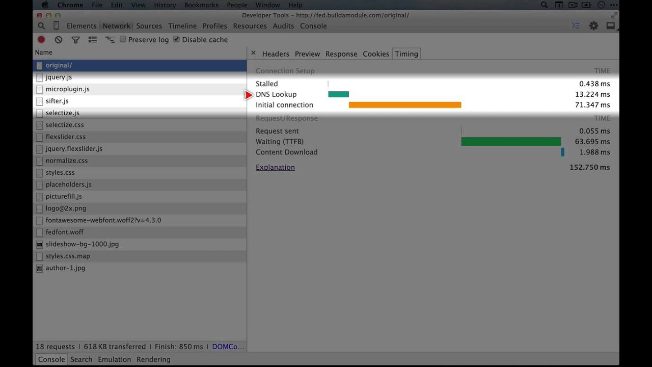 499. How the "DNS Lookup" bar works in the DevTools network tab - YouTube