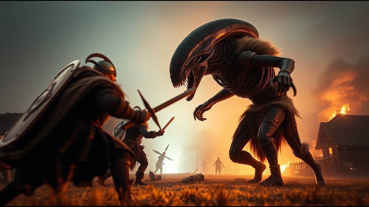 Vikings vs. Alien Monster: A Space Traveler’s Deadly Mistake - YouTube
