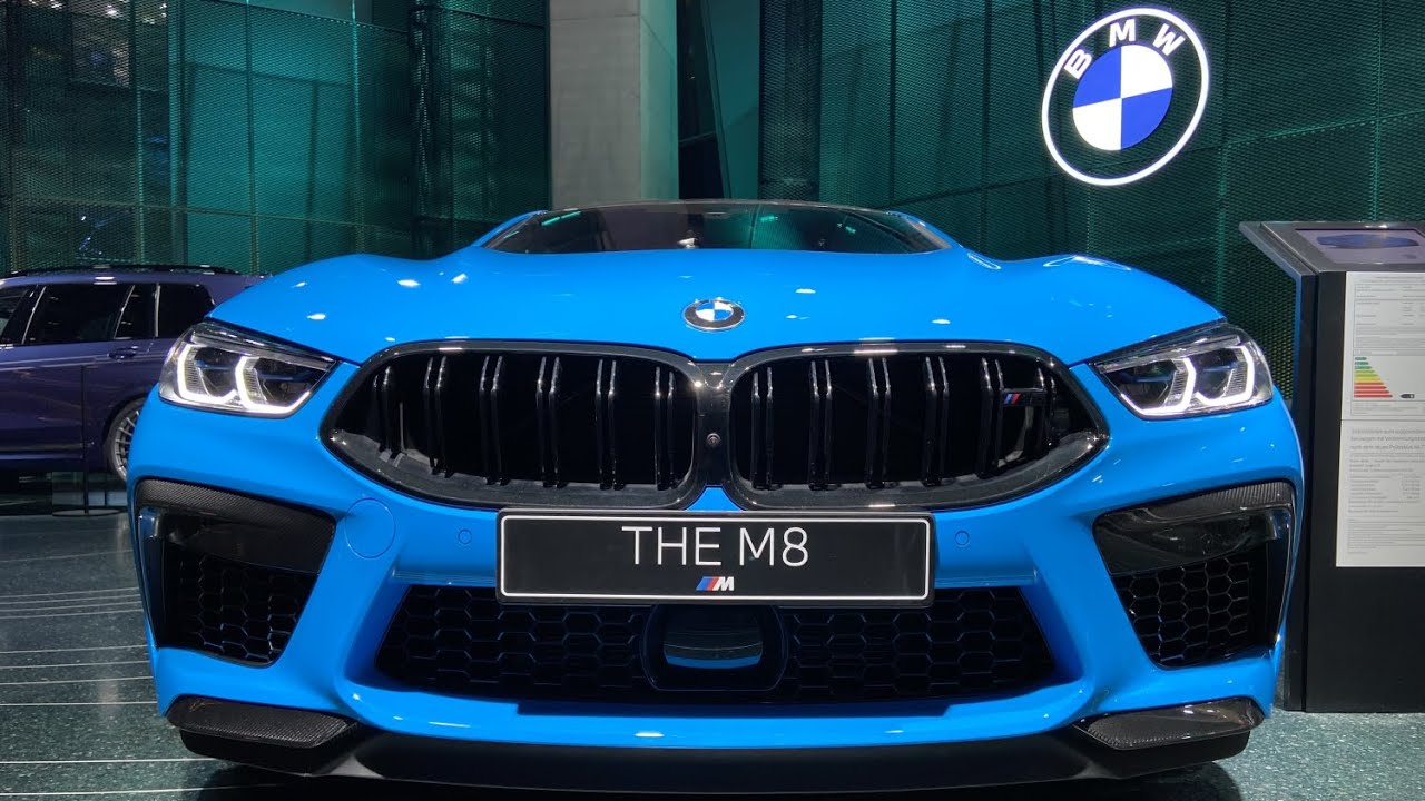 2022 BMW M8 Competition Coupé F92 in Daytona Beach Blue - YouTube
