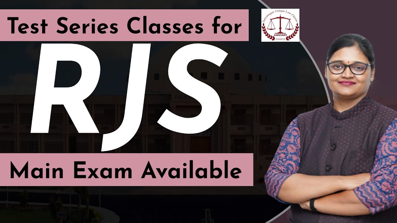 Test Series Classes for RJS Main Exam Available || Suryanagari Unique ...