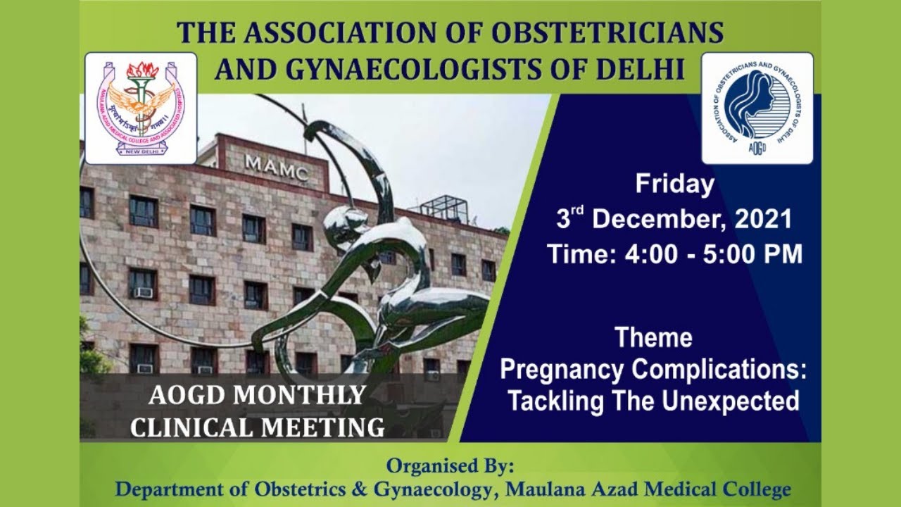 AOGD Monthly Clinical Meeting | 3rd December 2021 - YouTube