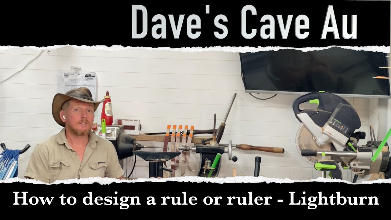 Designing a rule or ruler in LightBurn engraving tutorial for a diode ...