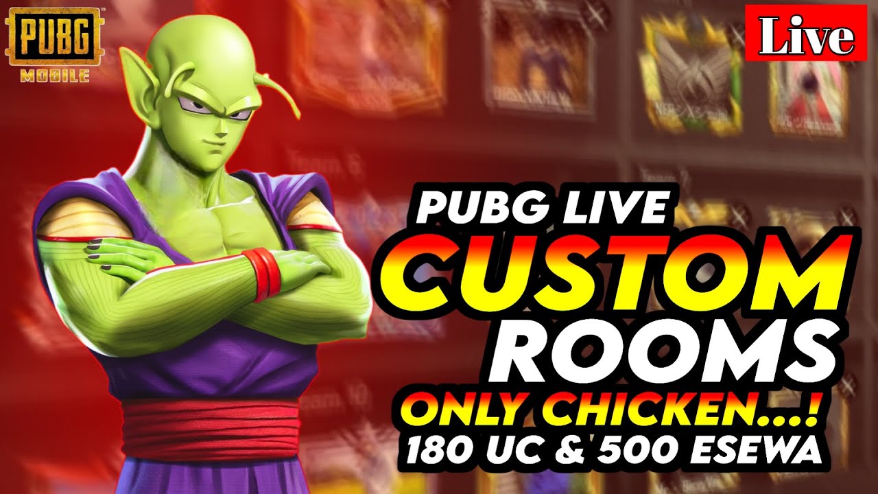 PUBG ROOMS | 180 UC AND 500 ESEWA CUSTOM ROOMS | PUBG MOBILE - YouTube