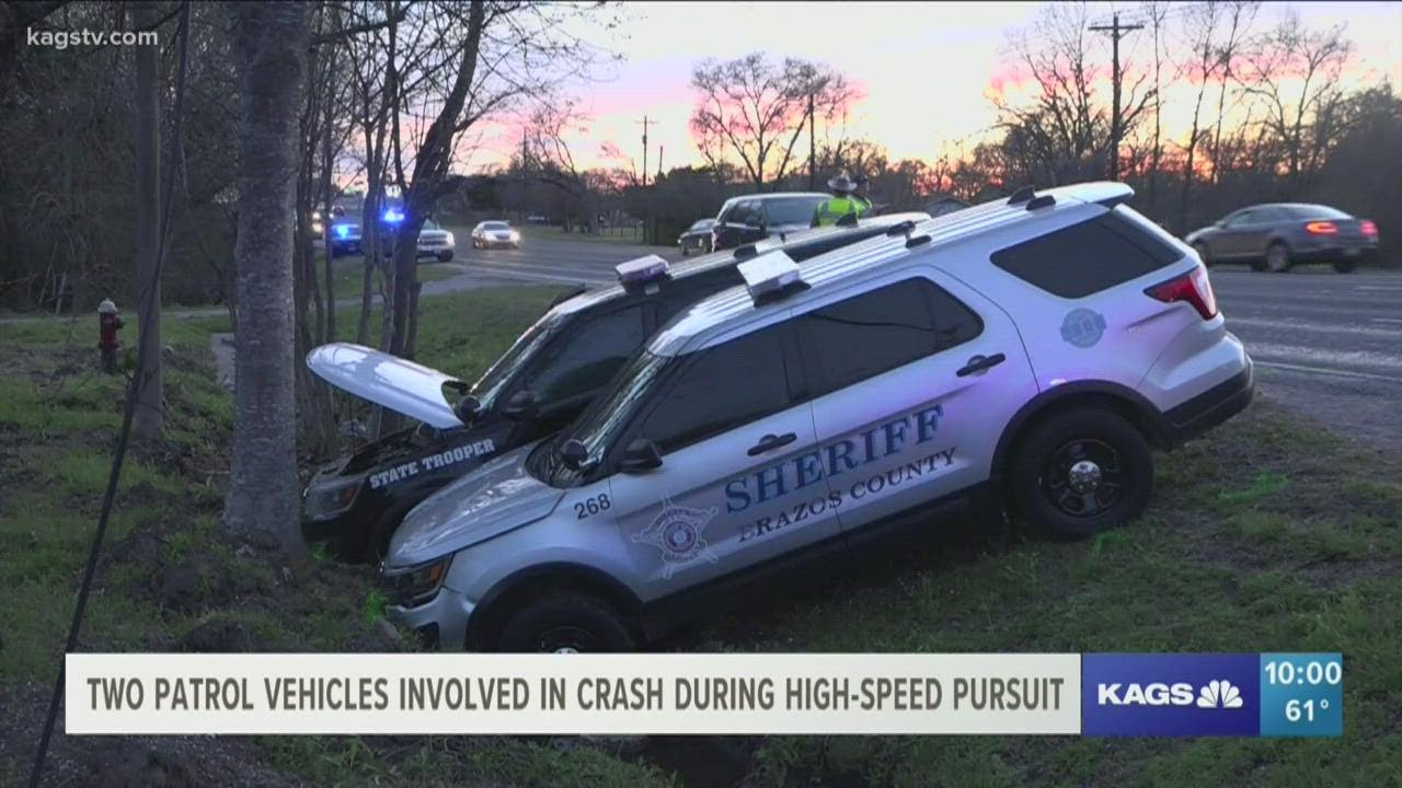 Law enforcement vehicles crash responding to emergency in Brazos County ...
