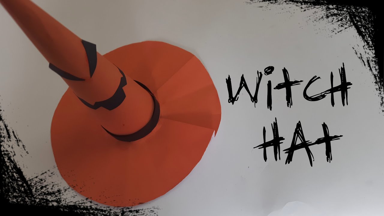 DIY - How to Make Scary Witch Hat on Halloween || Easy Paper Decoration ...
