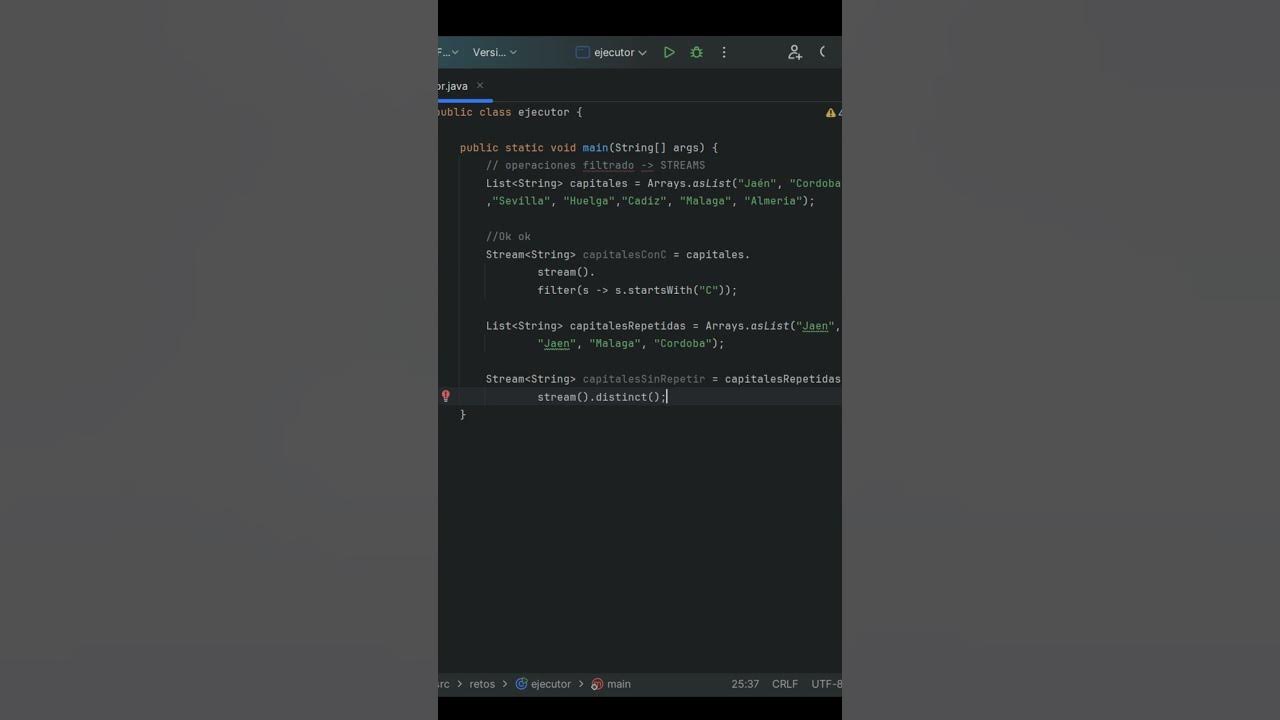 Como hacer Operaciones Filtrado Streams en Java con ArrayList | ApiStr #java #backend #program# ...