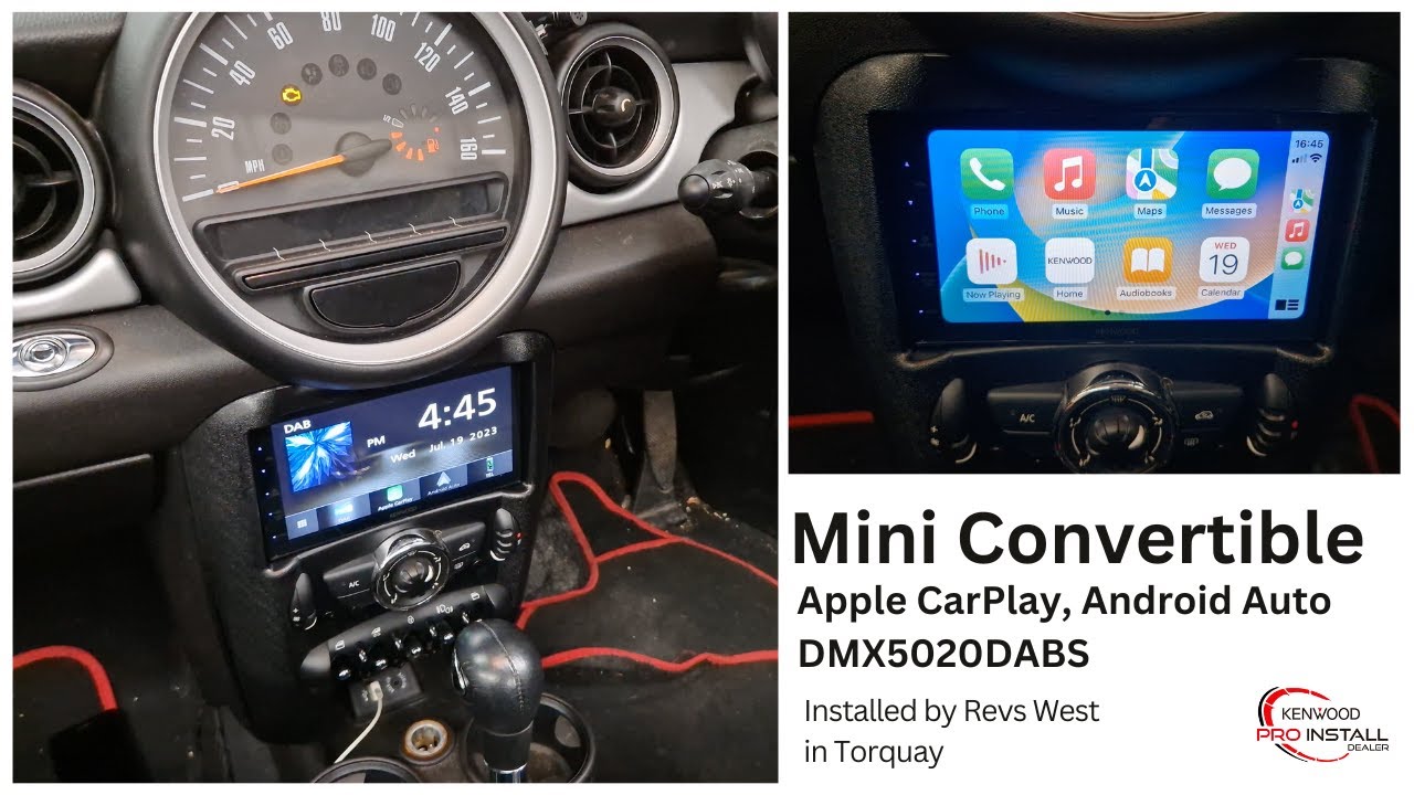 Fantastic Car Stereo Upgrade in Mini Convertible CarPlay DMX5020DABS # ...