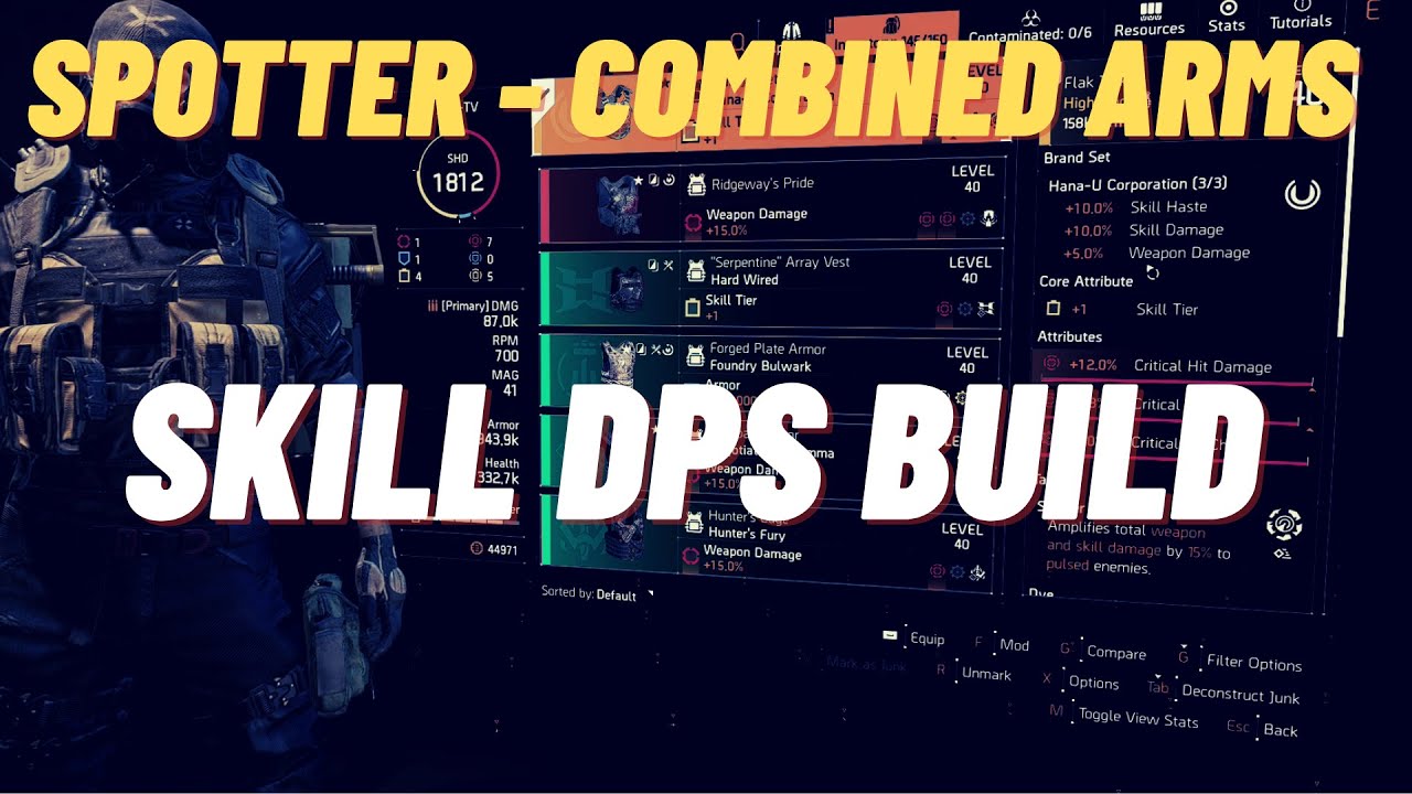 THE DIVISION 2 - SPOTTER - COMBINED ARMS -CAPACITOR - YouTube