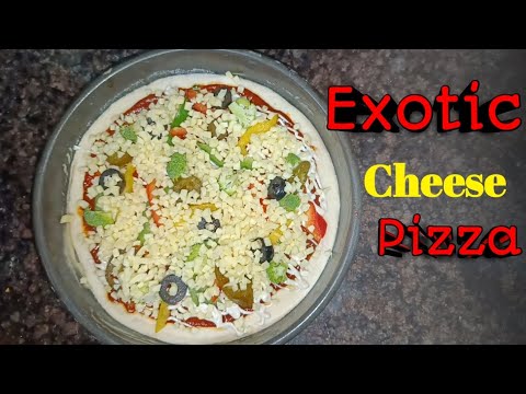 Exotic Cheese Vej Pizza | How to Make Exotic Cheese Pizza | कैसे बनता ...