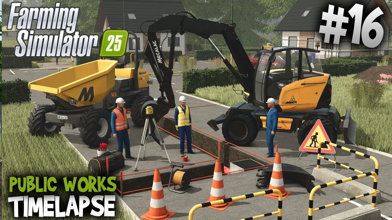 ⚡New Electrical Job in the City! 🚧 Mecalac 15MWR & TA9 👷 FS25 - YouTube