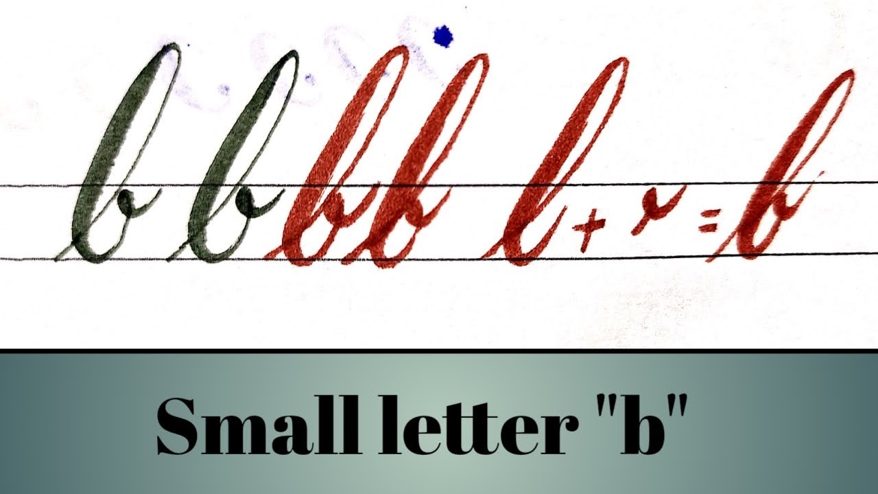 Small letter "b". calligraphy ️. Good Handwriting. Superior Art Gallery ...