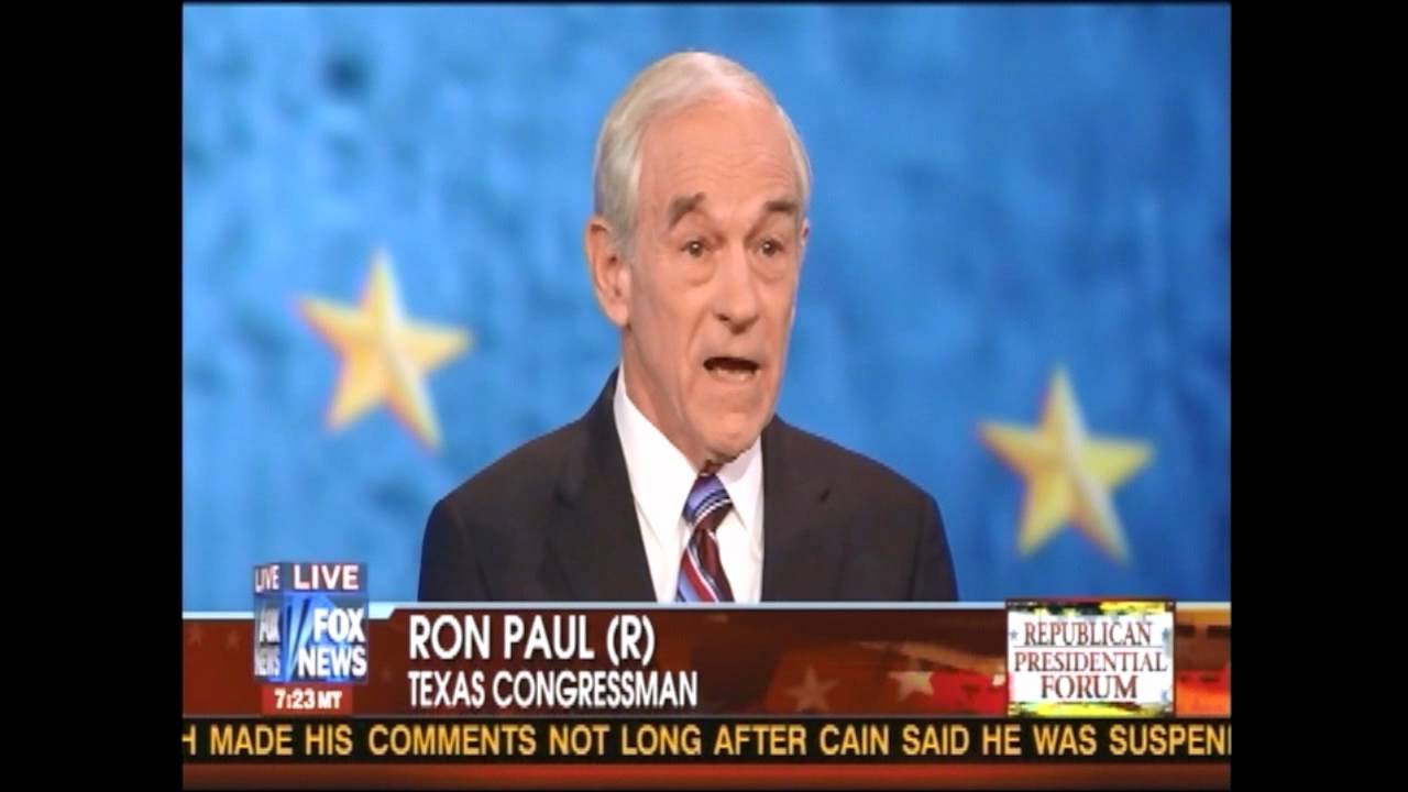 Ron Paul in 12/3/2011 Presidential Forum (higher quality) - YouTube
