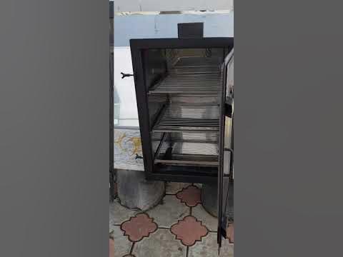 Вертикальная коптильня из нержавейки,горячего копчения - YouTube