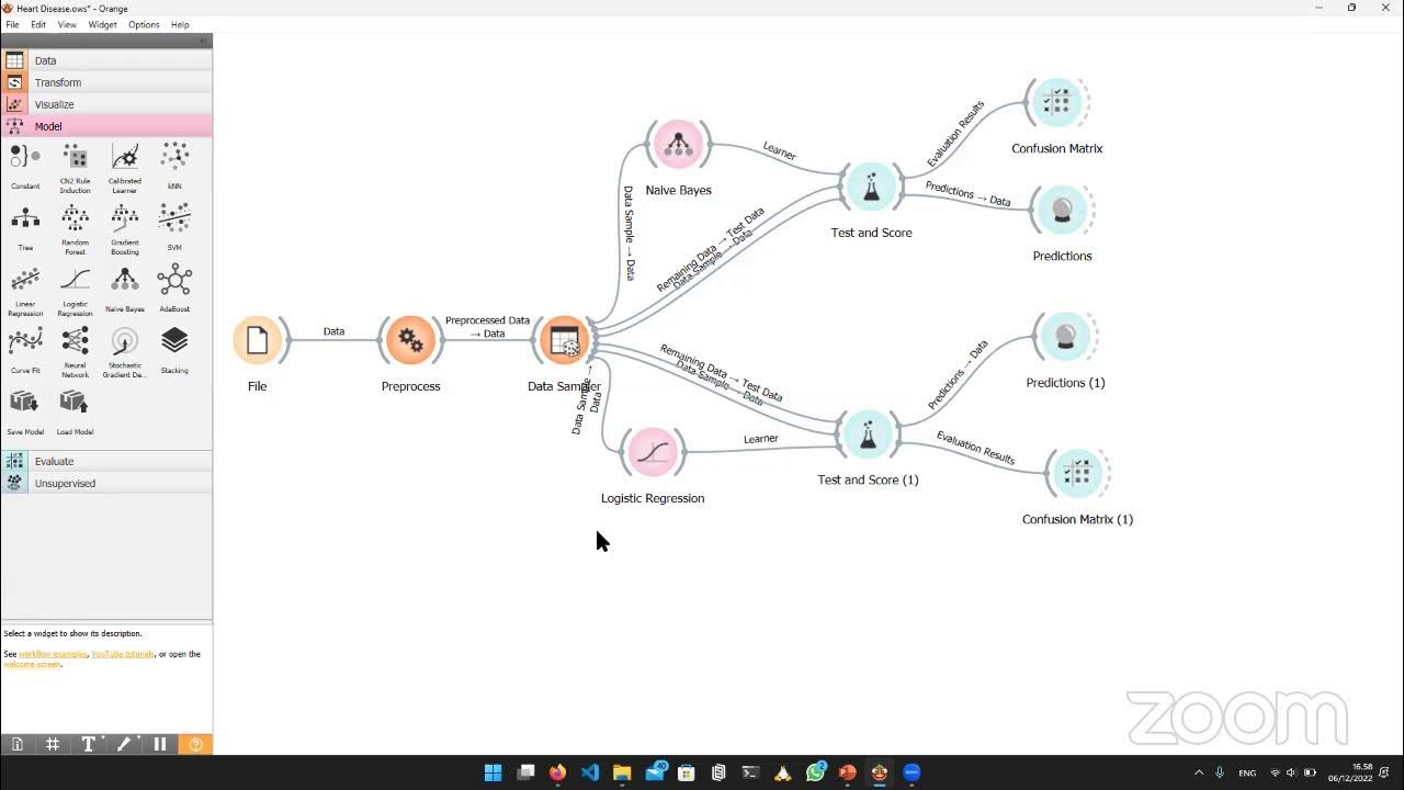 Machine Learning - Orange Data Mining - YouTube
