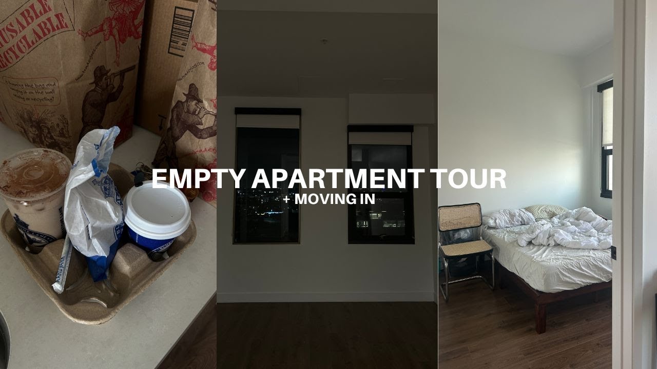 VLOG: LA empty apartment tour + move in day (ft. target haul, unboxings) - YouTube