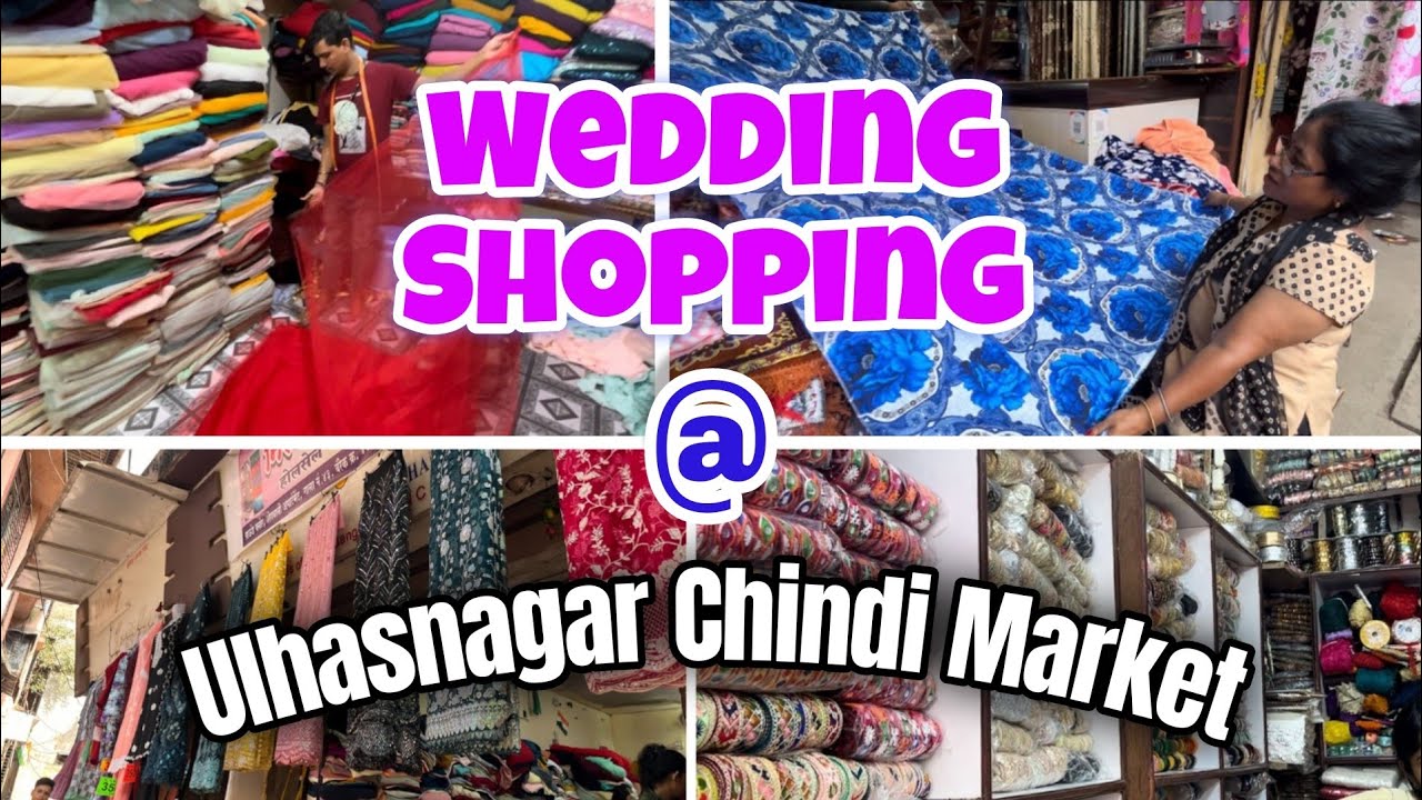 Wedding Shopping at Ulhasnagar Chindi Market #weddingshopping - YouTube