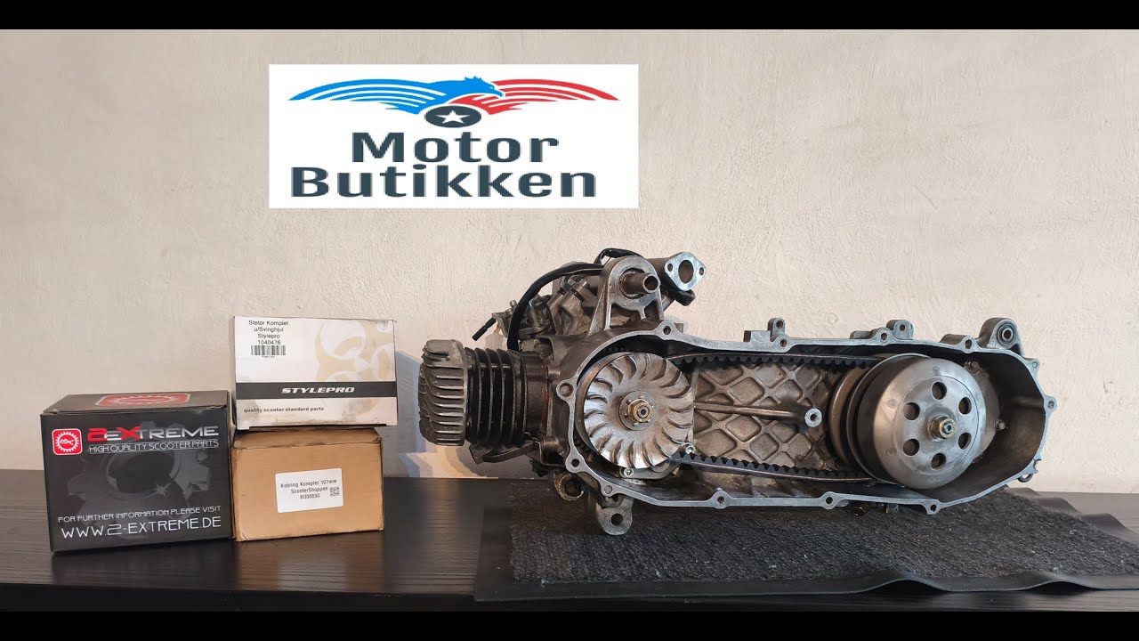 Nyrenoveret PGO-motor 50cc til G-max og hot50 mfl. (TEST) - YouTube