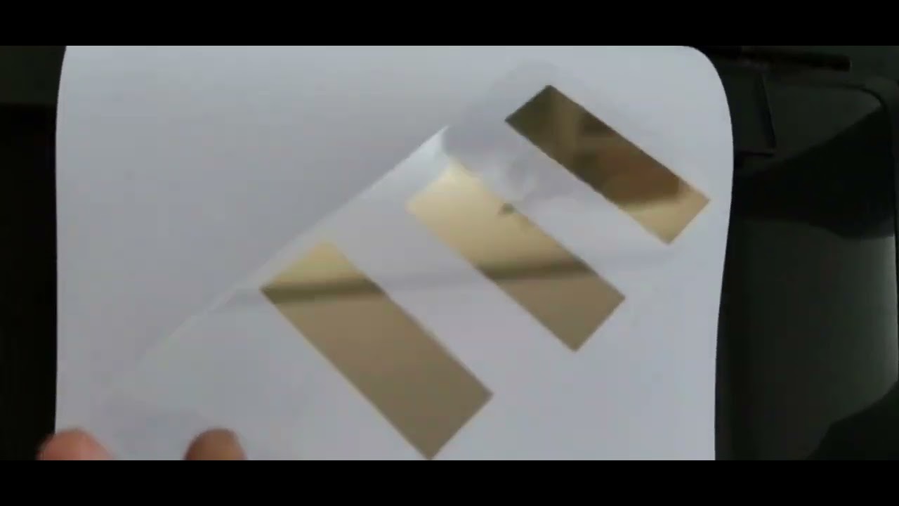 Screen printing mirror chrome ink gold ink for glass and plastic - YouTube