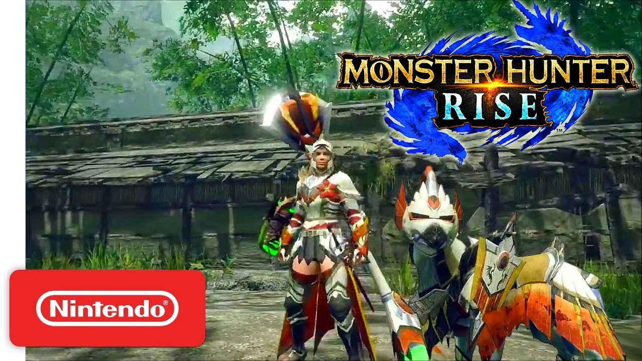 Monster Hunter Rise GAMEPLAY INSECT GLAIVE & AKNOSOM ARMOR Nintendo ...